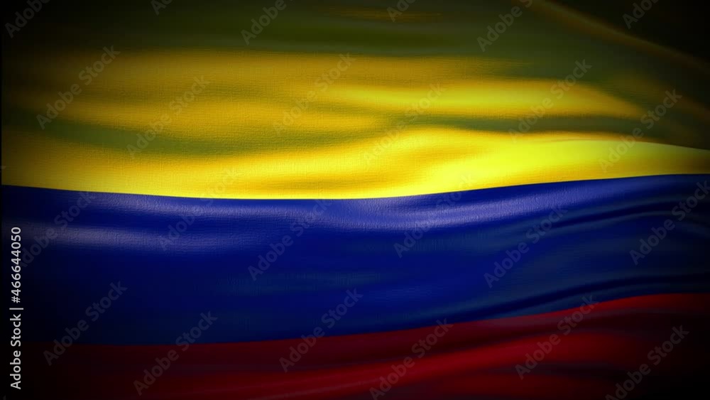 Animation Colombia flag is waving seamless loop. Colombia flag waving ...