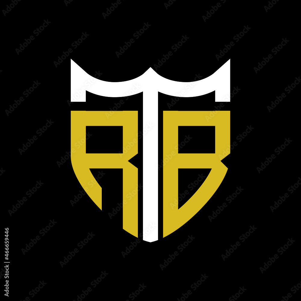 RTB letter logo design on black background.RTB creative initials letter ...