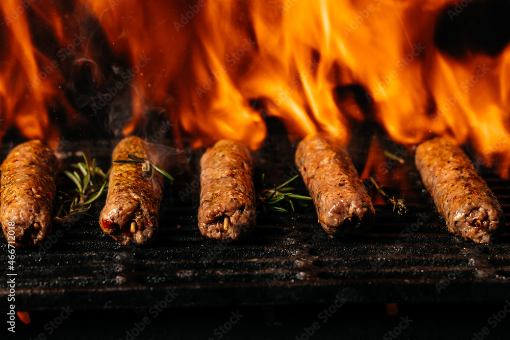 Kebab. Traditional middle eastern, arabic or mediterranean meat kebab ...
