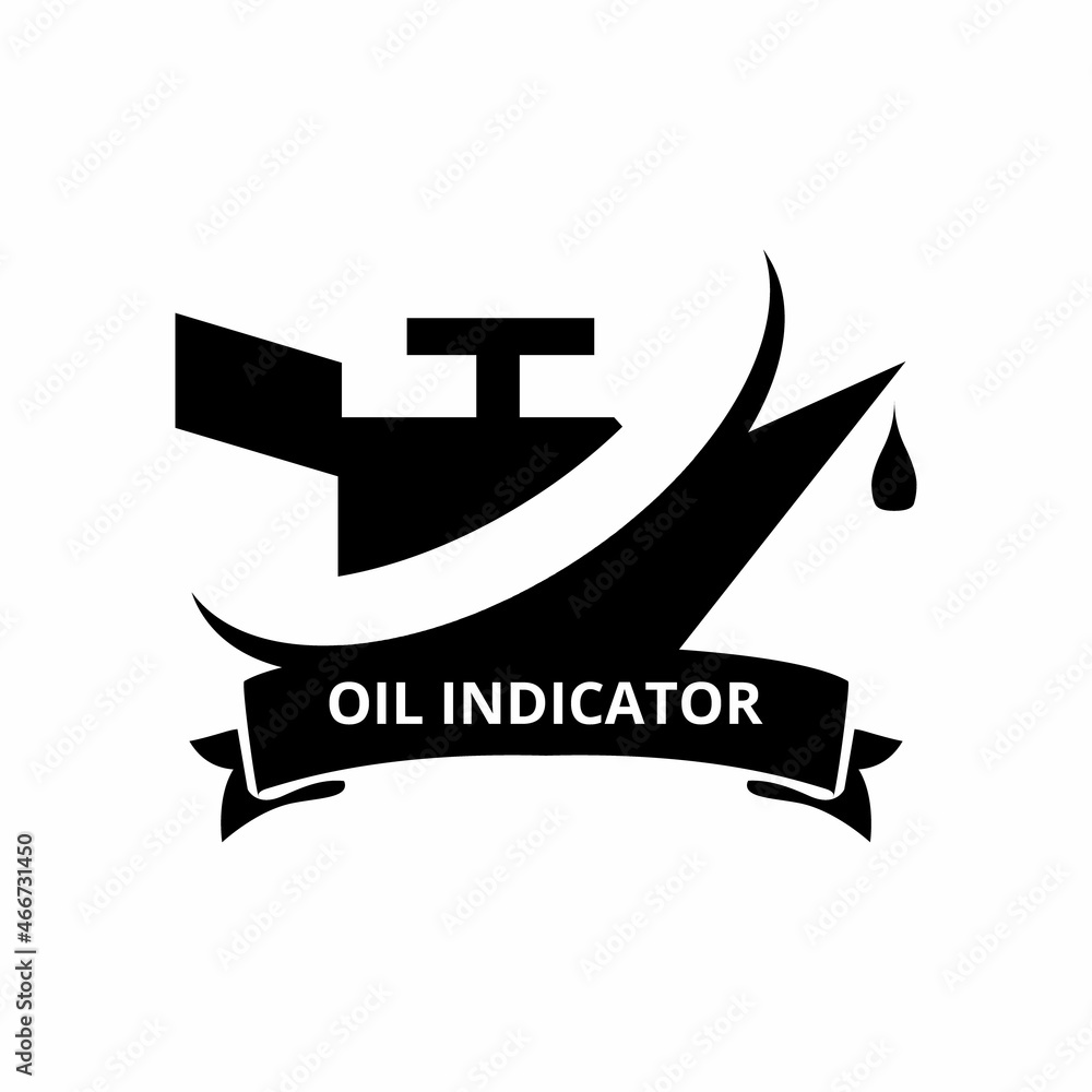 Oil indicator logo. Vector illustration. Stock Vector | Adobe Stock