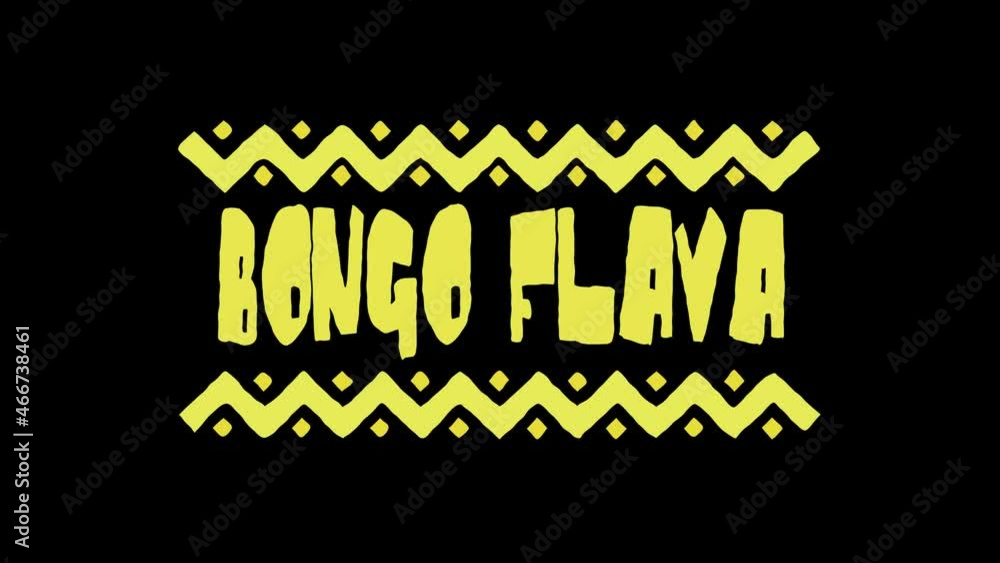 Bongo Flava music style. Transparent Alpha channel. 4K video. Animated ...