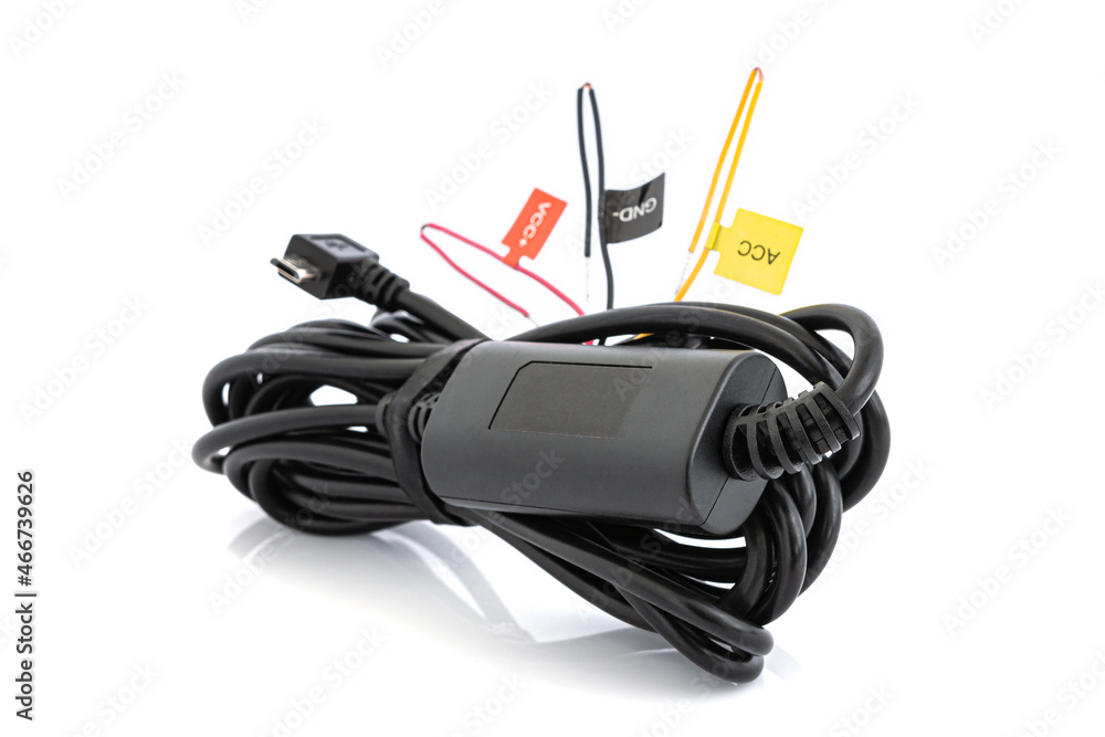 USB Micro power cable, Car DVR camera extension cable 4pin for vehicle ...