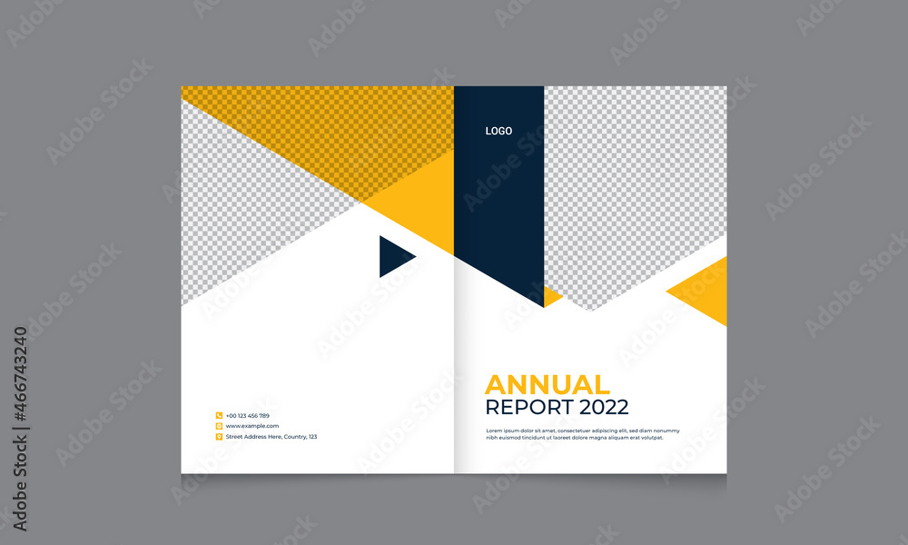 Multipurpose cover design for corporate annual report 2022, business ...
