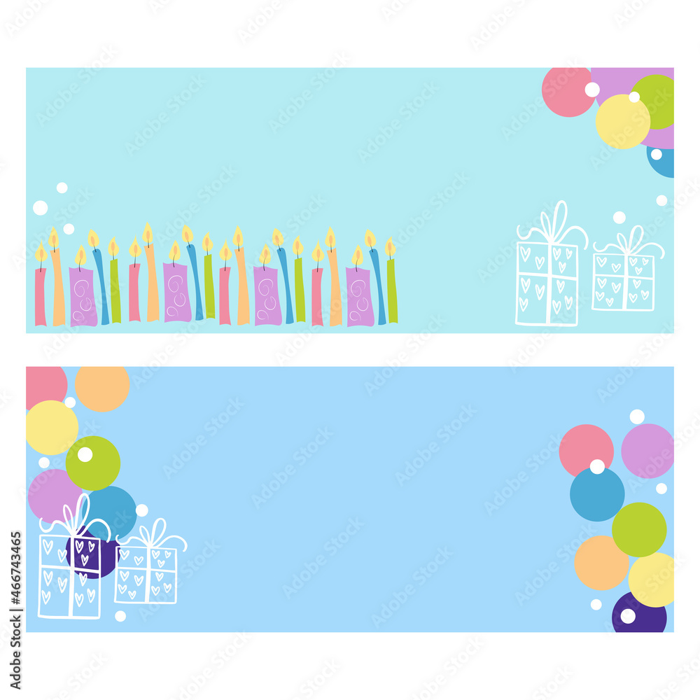 Set of universal cards, cards, posters, holiday background, suitable ...