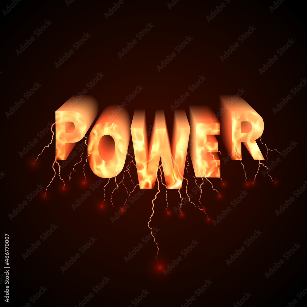 Poster The word POWER – Wall Art | UkPosters