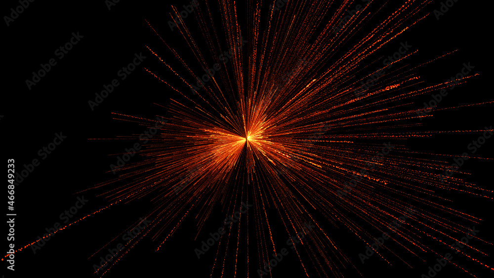 bright red explosion with rays. illustration of fireworks Stock Photo ...