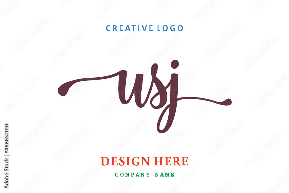 USJ lettering logo is simple, easy to understand and authoritative ...