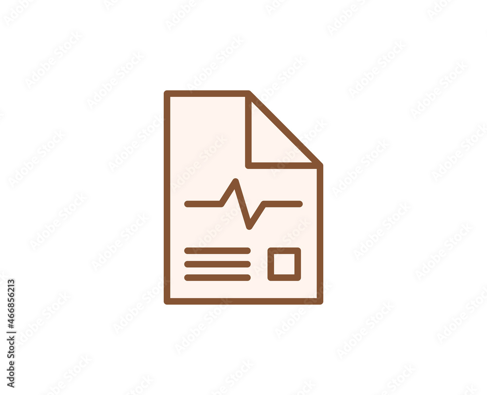 Medical blank flat icon. Thin line signs for design logo, visit card ...