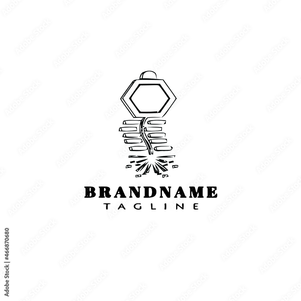 fire cracker logo cartoon icon design template black vector ...