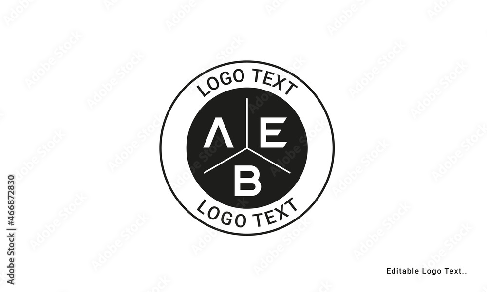 Vintage Retro AEB Letters Logo Vector Stamp Stock Vector | Adobe Stock