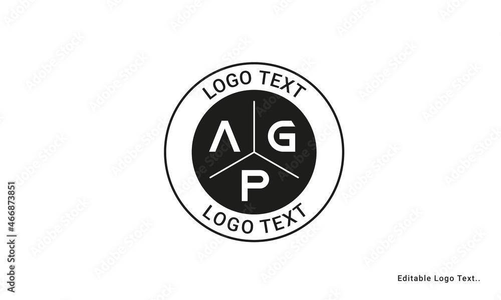 Vintage Retro AGP Letters Logo Vector Stamp Stock Vector | Adobe Stock