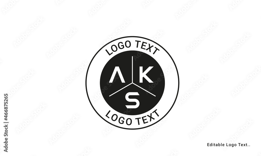 Vintage Retro AKS Letters Logo Vector Stamp Stock Vector | Adobe Stock