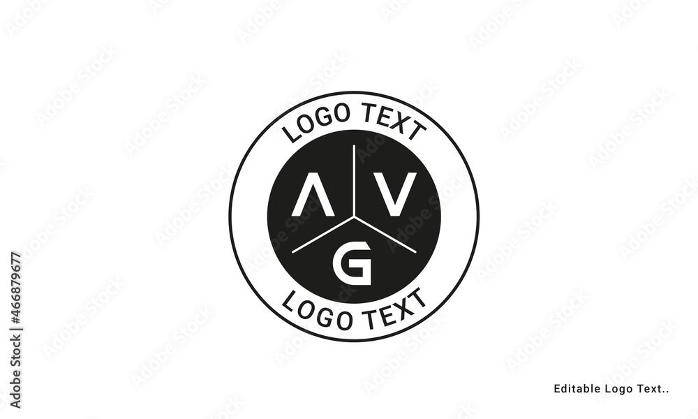 Vintage Retro AVG Letters Logo Vector Stamp Stock Vector | Adobe Stock