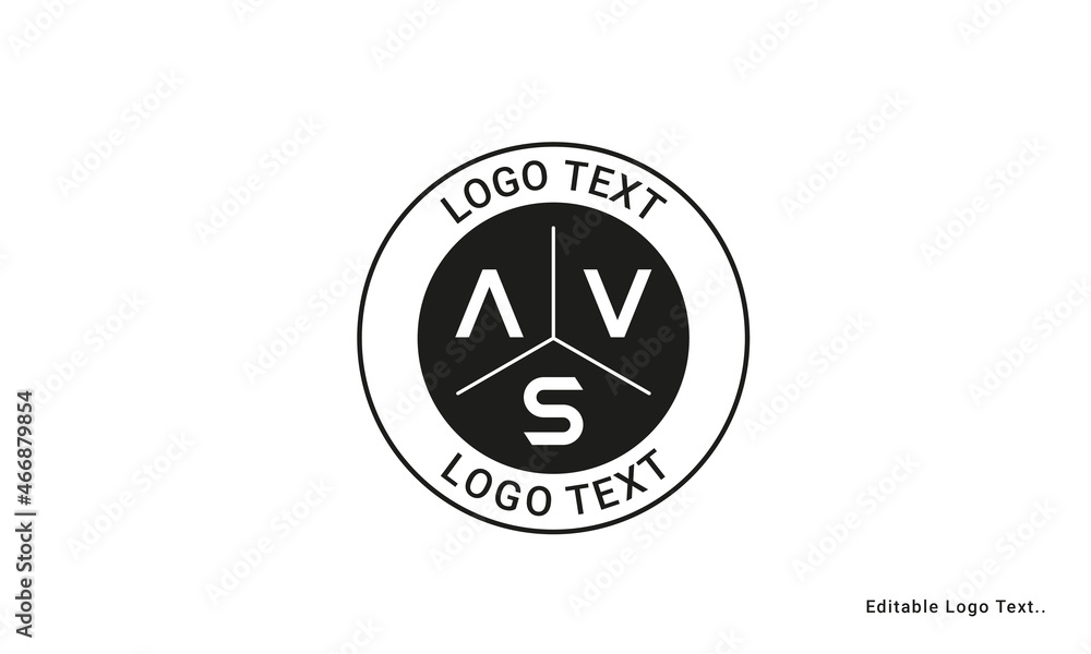 Vintage Retro AVS Letters Logo Vector Stamp Stock Vector | Adobe Stock