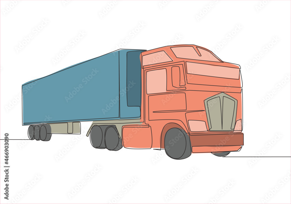 How To Draw A Truck And Trailer