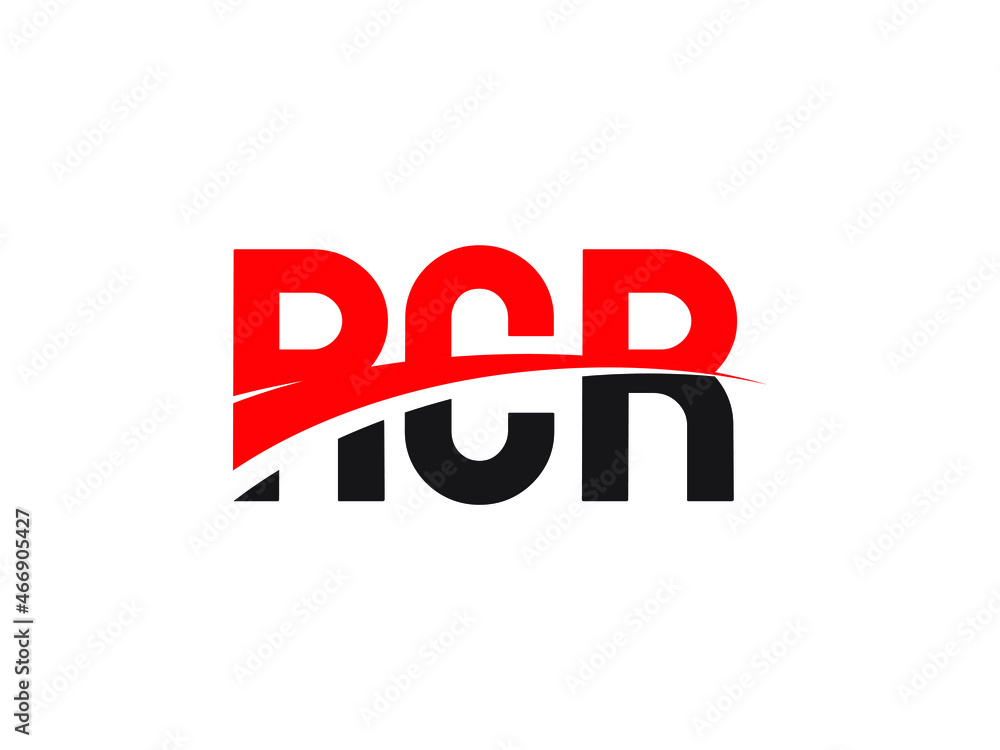 RCR Letter Initial Logo Design Vector Illustration Stock Vector | Adobe ...