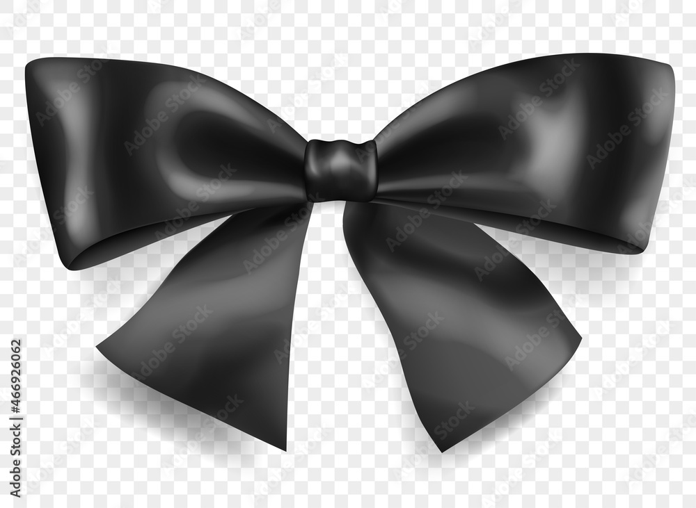 Black Ribbon Bow