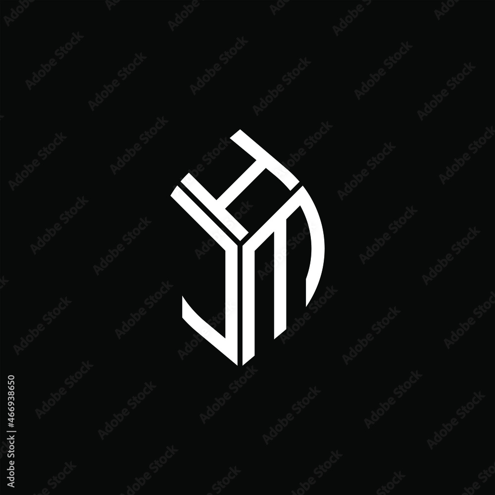 HJM letter logo creative design. HJM unique design Stock Vector | Adobe ...