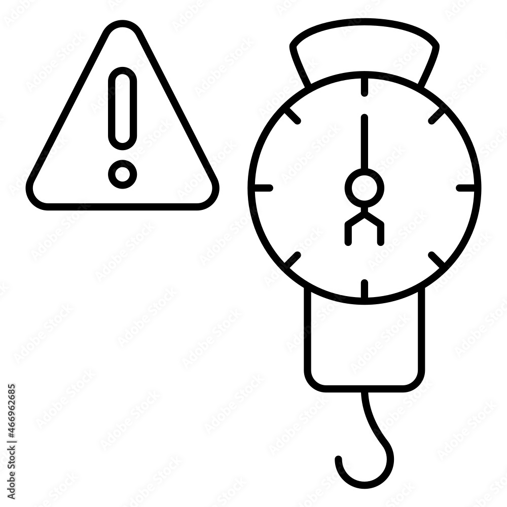 Manual hook based Scale for Grocery Shop Concept Vector Icon Design ...