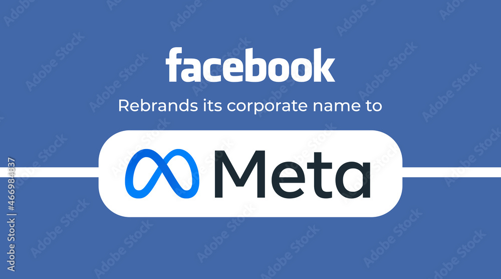 California, United States. Oct 20, 2021: Meta, Facebook rebrand concept ...