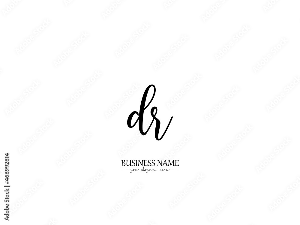 Signature DR Logo, initial DR d&r Letter Logo Icon Vector Image Stock ...
