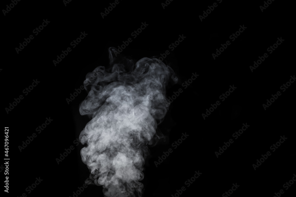 A white fumes, smoke on a black background to add to your pictures ...