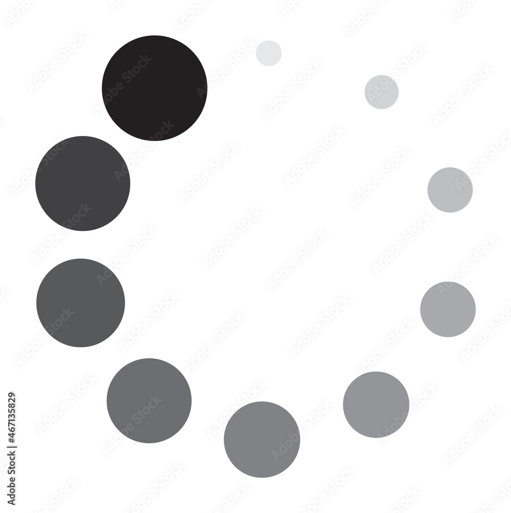 Loading circle icon. Waiting symbol. Process indicator Stock Vector ...