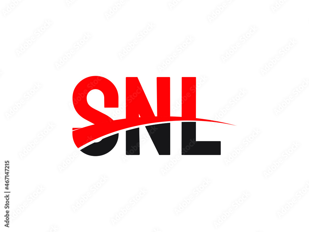 SNL Letter Initial Logo Design Vector Illustration Stock Vector | Adobe ...