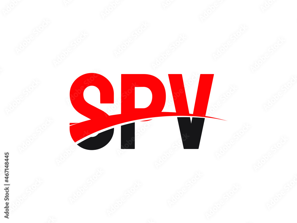 SPV Letter Initial Logo Design Vector Illustration Stock Vector | Adobe ...
