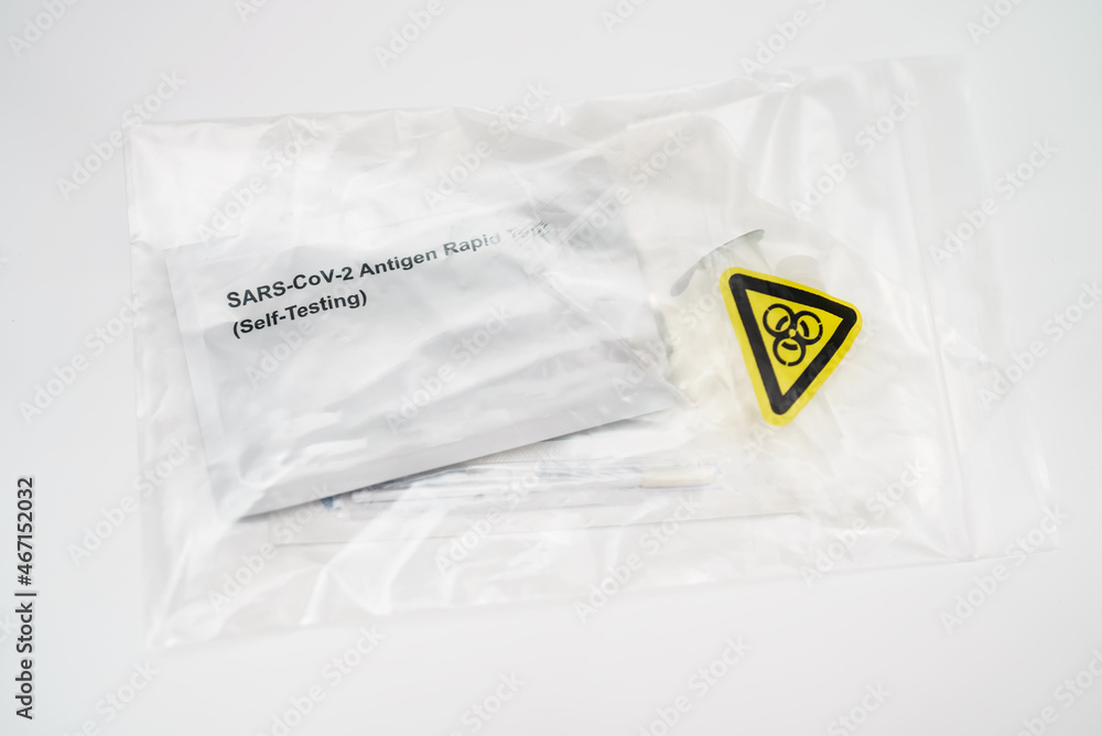 Express COVID-19 antigen nasal test kit. Stock Photo | Adobe Stock