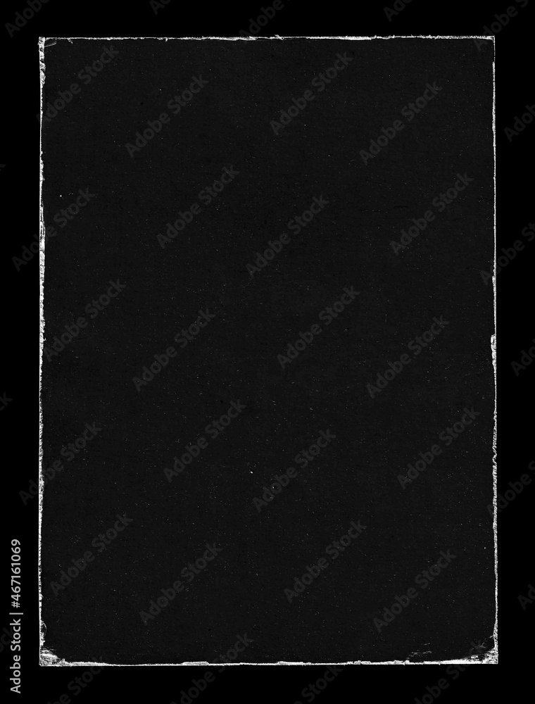 Old Black Empty Aged Damaged Paper Poster Cardboard Photo Card. Rough ...