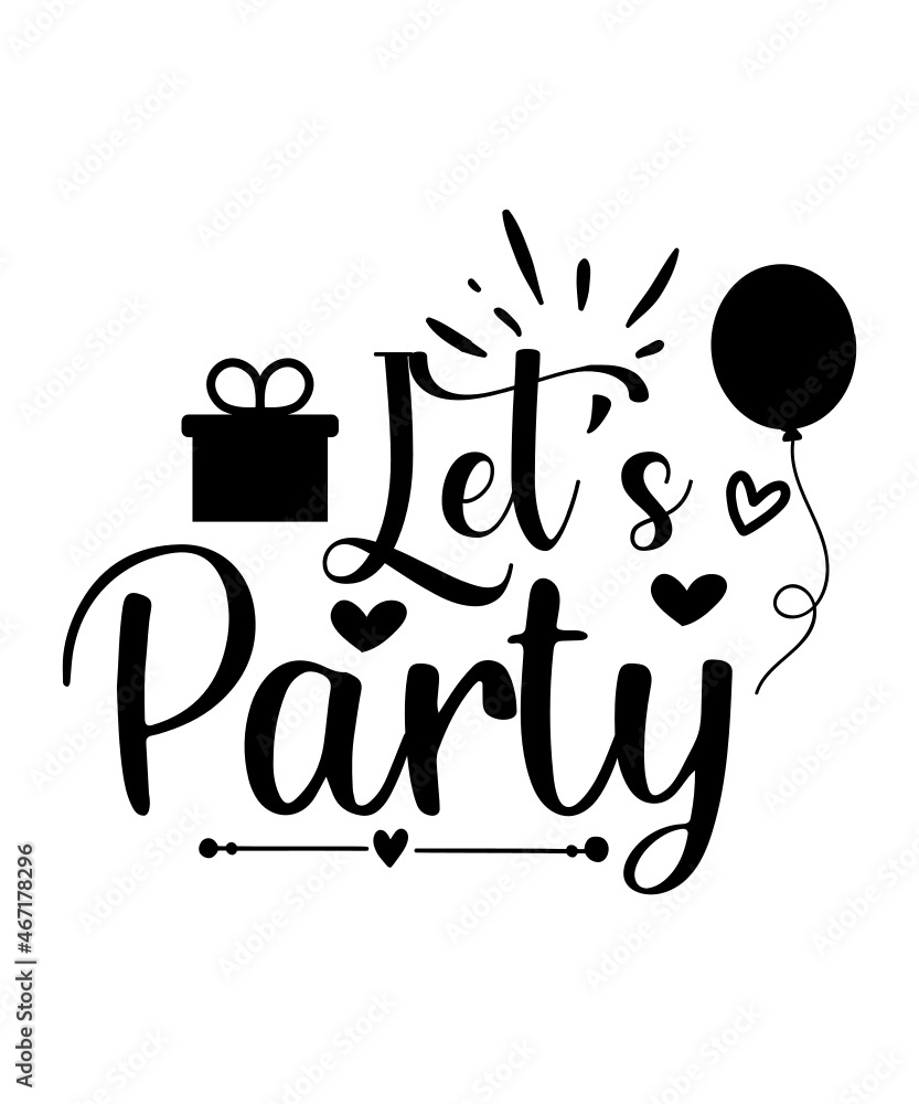 Happy Birthday SVG Bundle, Birthday Party svg, Birthday svg, hand ...