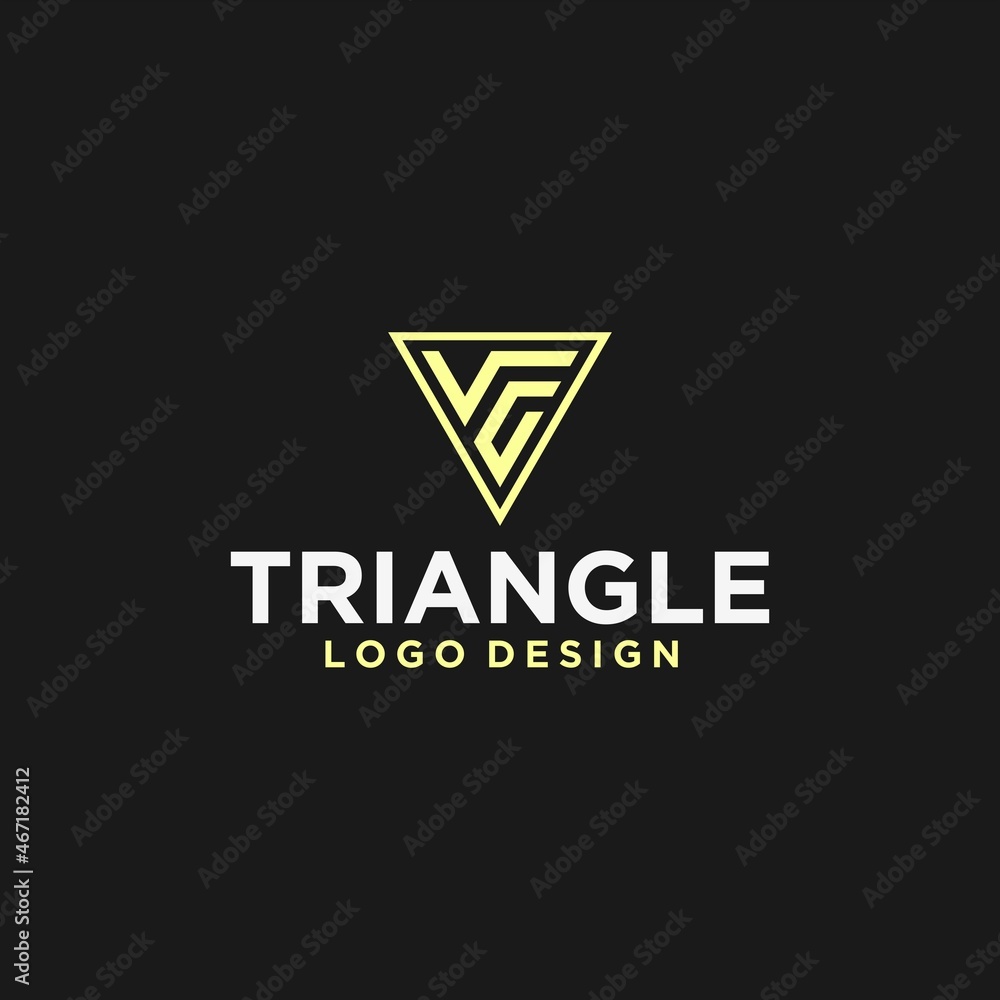 vg triangle logo design Stock Vector | Adobe Stock