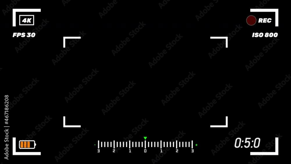 Viewfinder. Record screen on transparent background. Video shooting ...