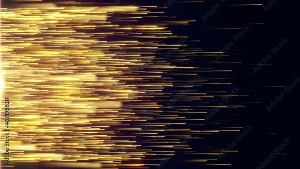 Abstract Particles Fiber Lines Flowing Fx Background/ 4k animation of ...