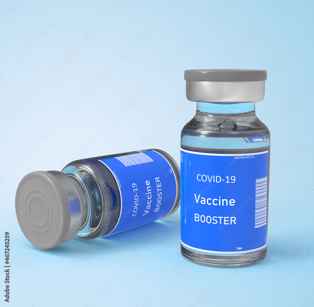 Third booster dose of the Covid-19 vaccine Stock Illustration | Adobe Stock