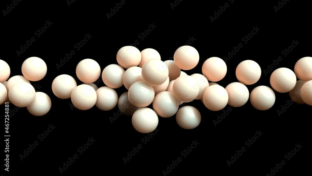 Spherical fat cells collide on black background 4k Stock Video | Adobe ...