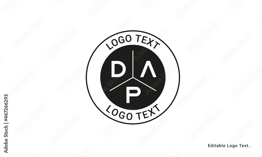 Vintage Retro DAP Letters Logo Vector Stamp Stock Vector | Adobe Stock