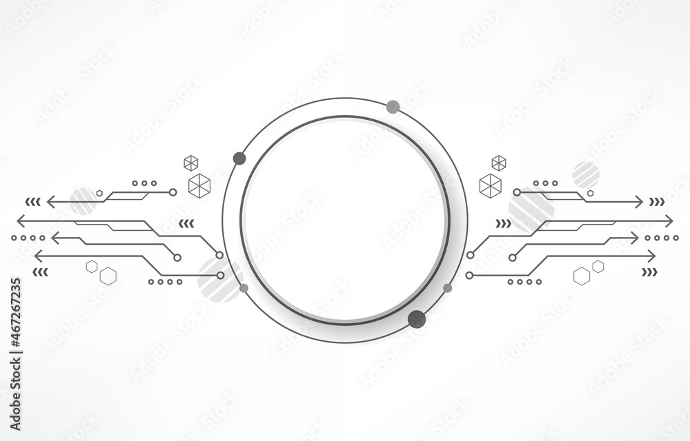 Geometric vector technology network white background Stock Vector ...