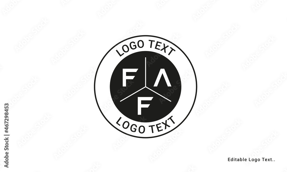 Vintage Retro FAF Letters Logo Vector Stamp Stock Vector | Adobe Stock