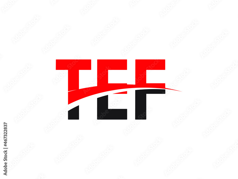 TEF Letter Initial Logo Design Vector Illustration Stock Vector | Adobe ...