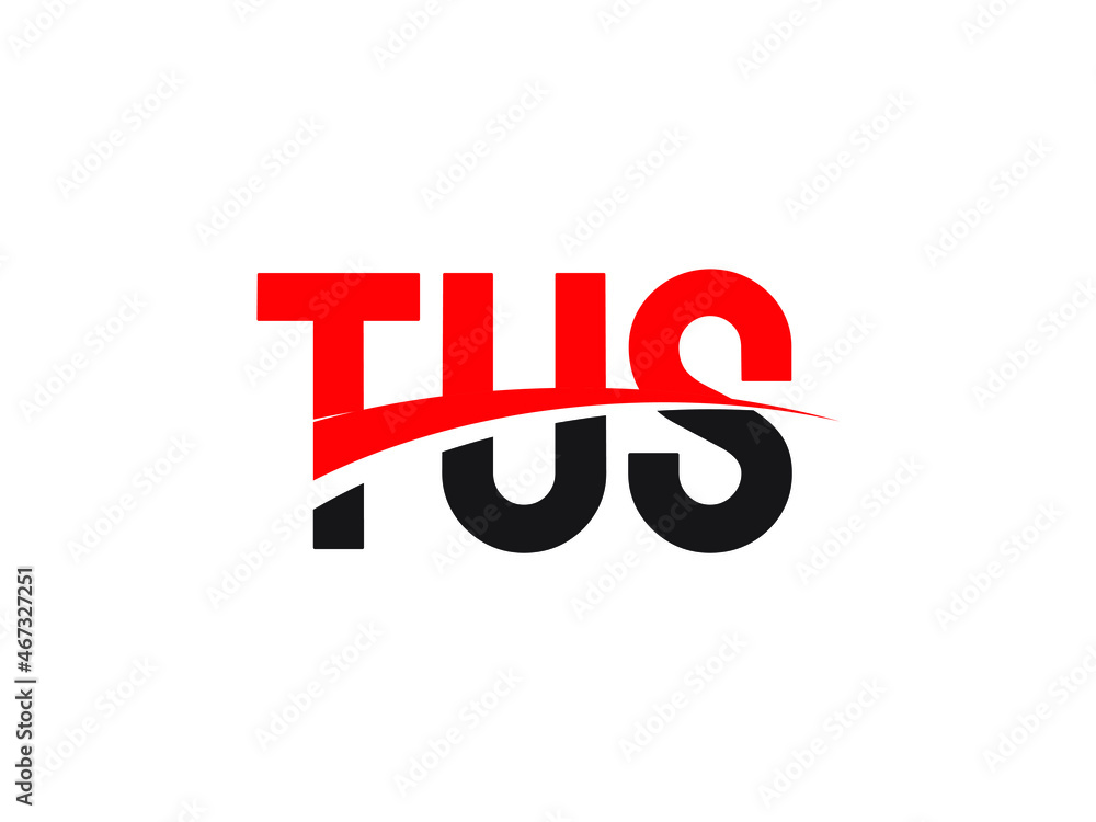 TUS Letter Initial Logo Design Vector Illustration Stock Vector | Adobe ...