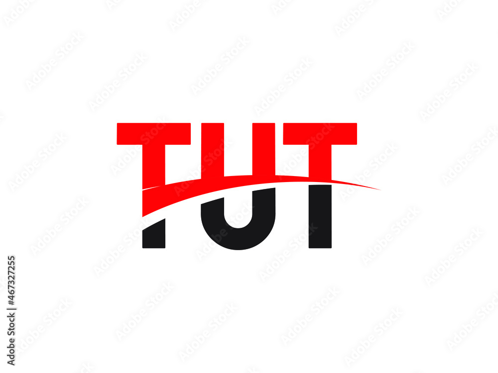 TUT Letter Initial Logo Design Vector Illustration Stock Vector | Adobe ...