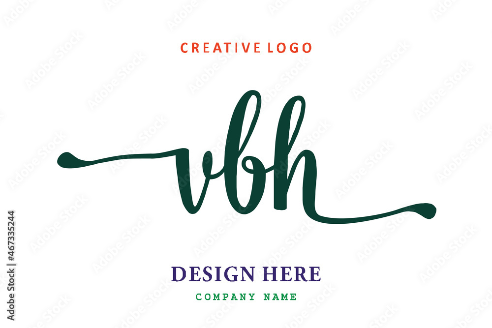 VBH lettering logo is simple, easy to understand and authoritative ...