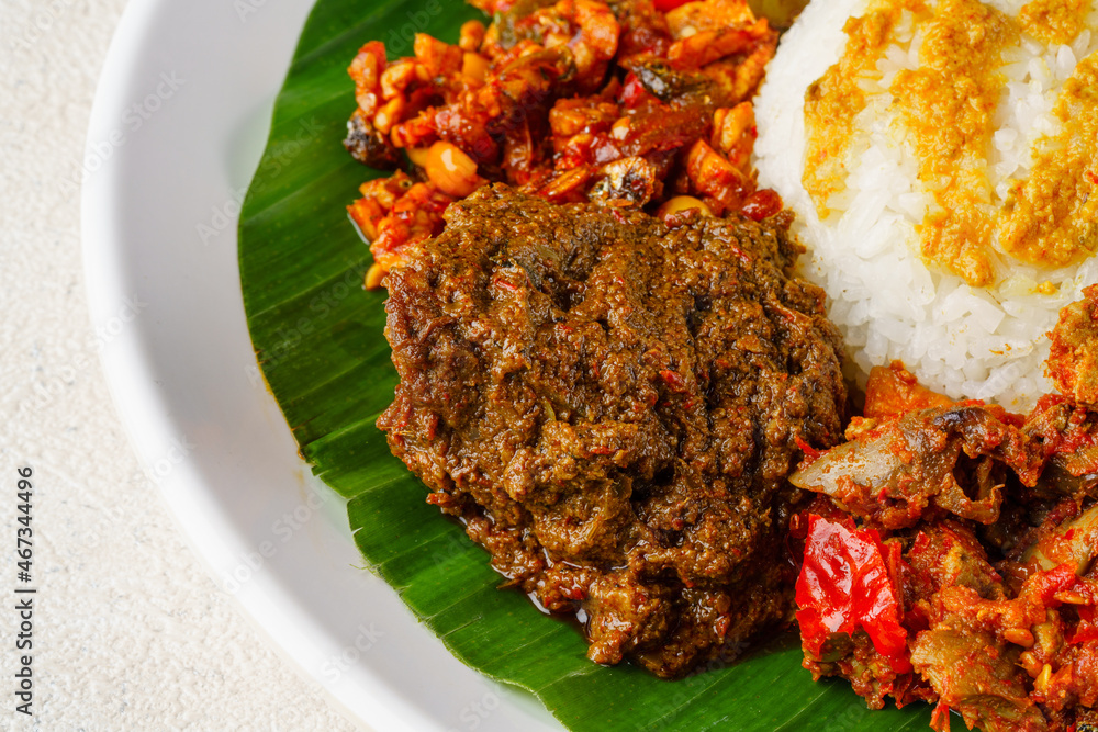 Beef Rendang or Nasi Rendang Sapi is a Minang dish originating from the ...