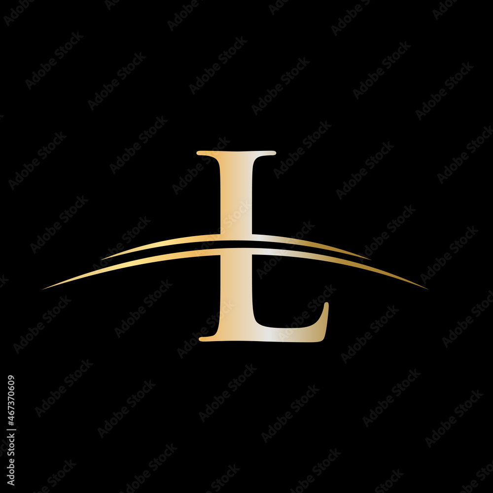 L Logo Design Luxury Template. Initial letter L logotype company name ...