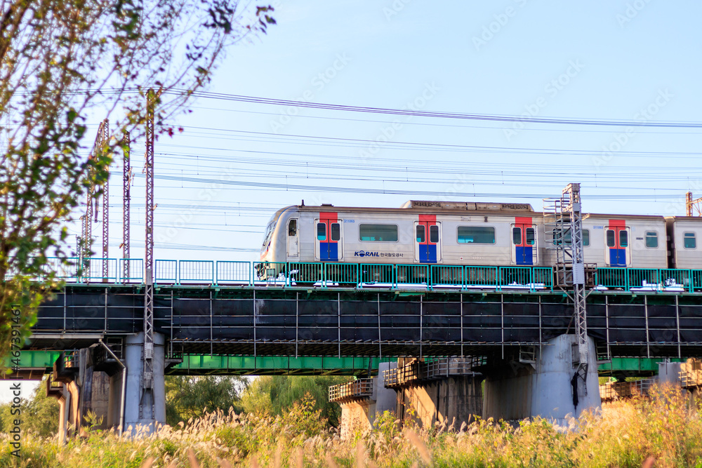 Seoul, South Korea. Seoul Korail Subway Service. Seoul Han River ...
