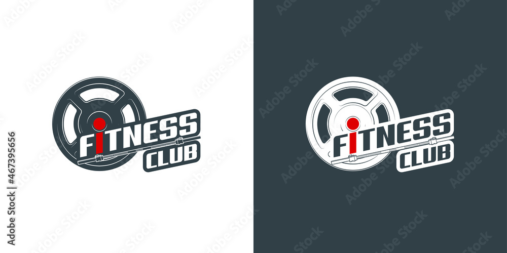 logo athletic club for bodybuilding, powerlifting, weightlifting ...