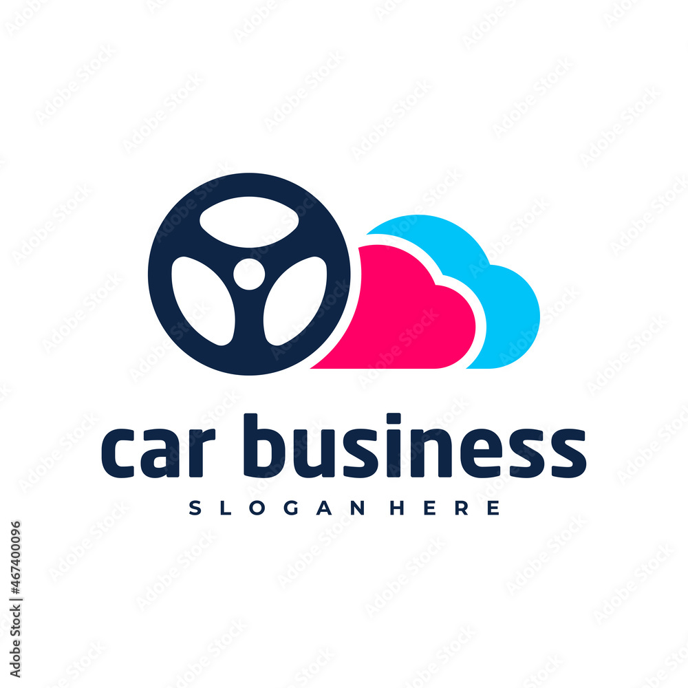 Car cloud logo vector template, Creative car logo design concepts Stock ...