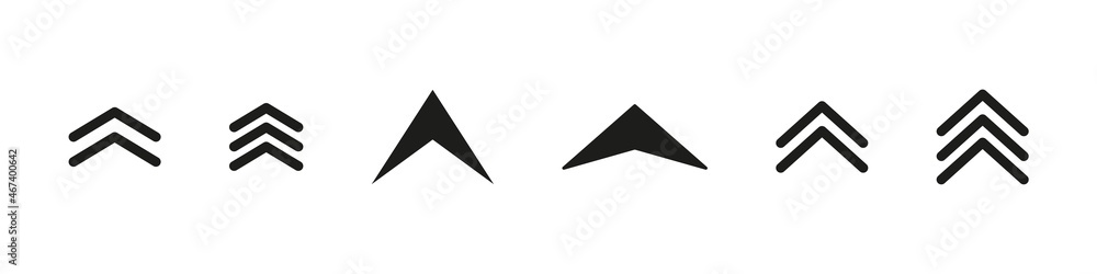 Swipe up arrow icon. Swipe up left right modern simple sign. Pull up ...